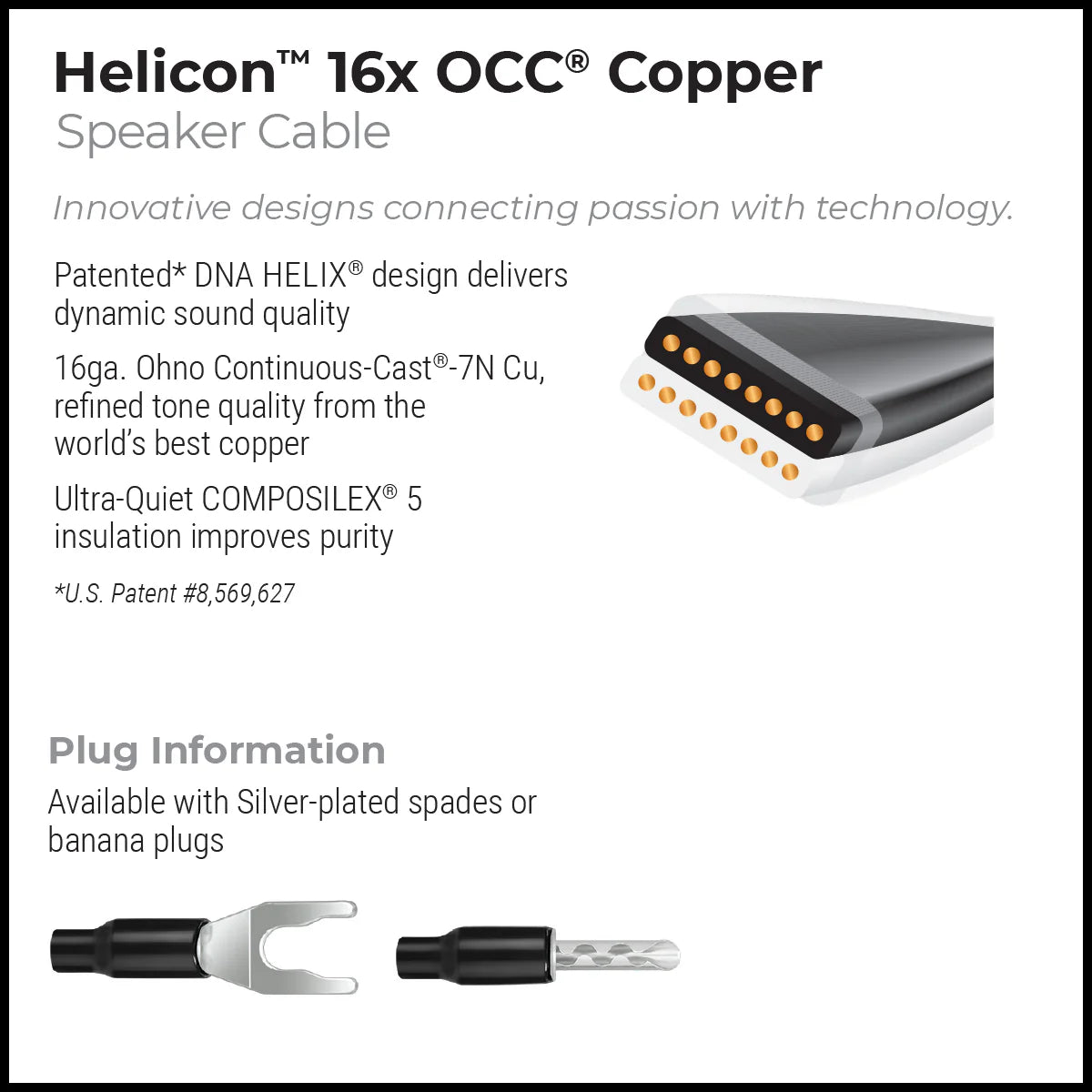 Wireworld Helicon 16x OCC Speaker Cable – Ultra Sound & Vision